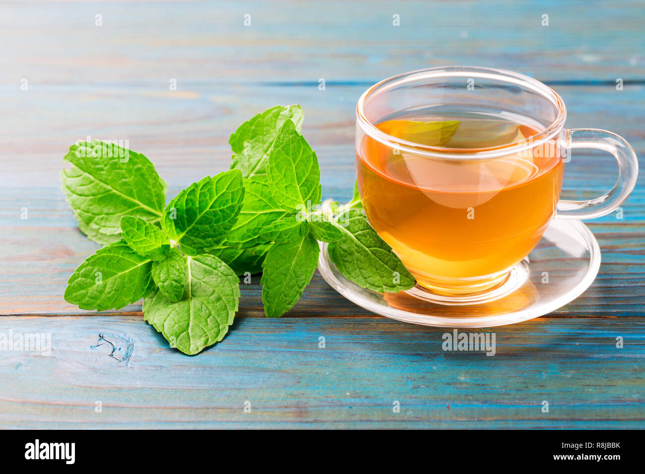 Peppermint tea cup saucer hi-res stock photography and images - Alamy