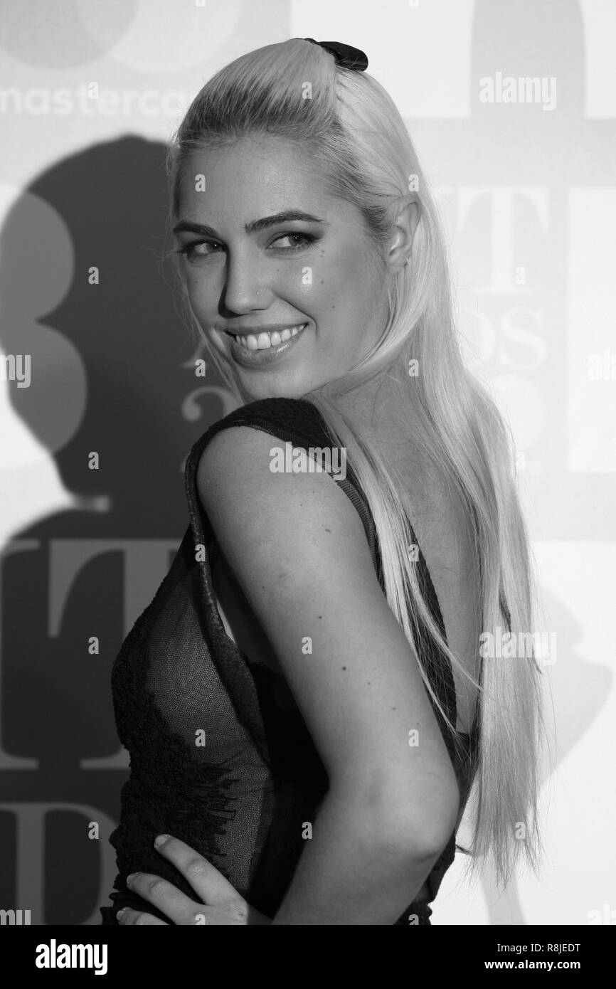 Amber Le Bon attends The BRIT Awards at The O2 on 22, Feb, 2017 in ...