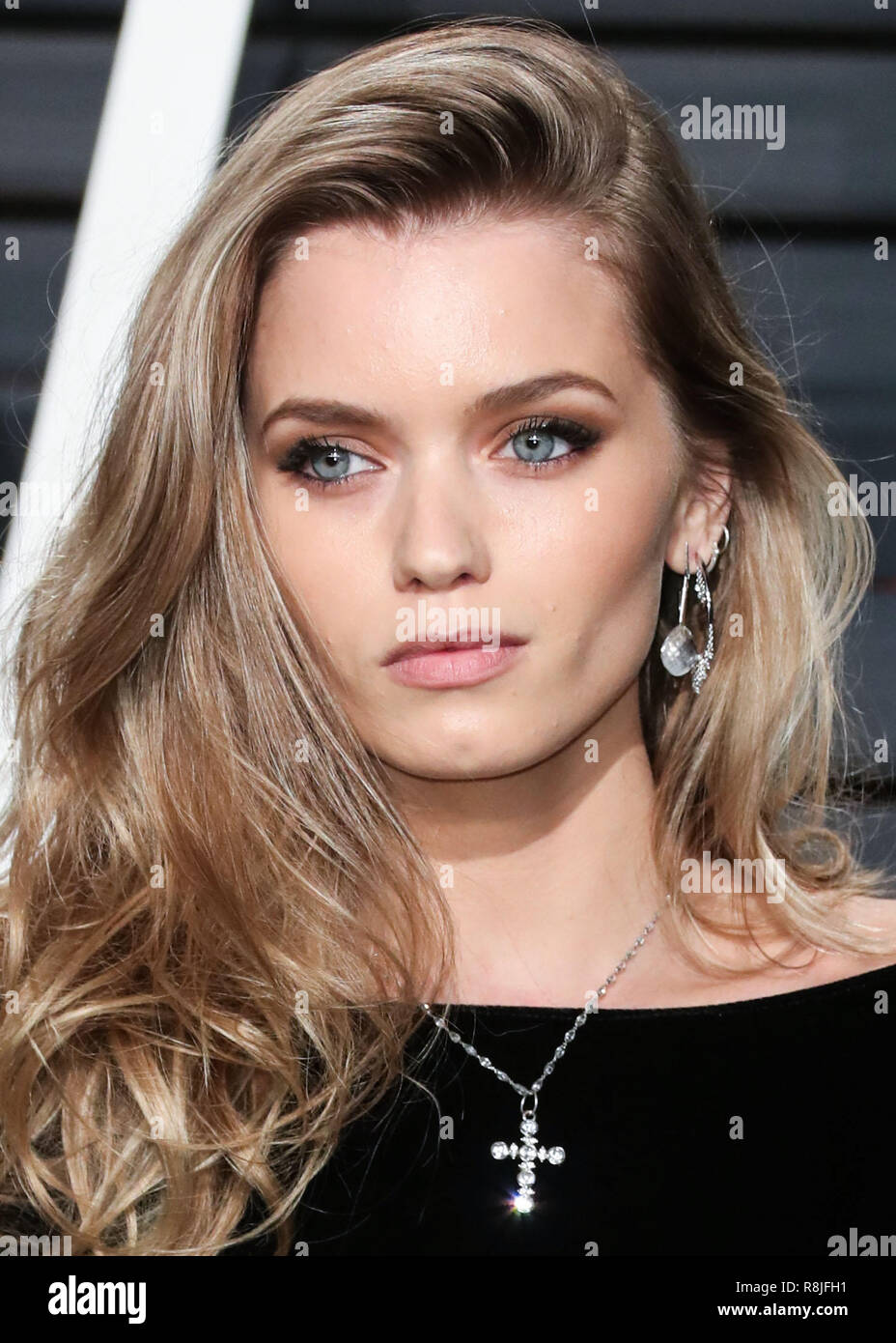 Lily donaldson arrives vanity fair oscar party in beverly hills hi-res ...