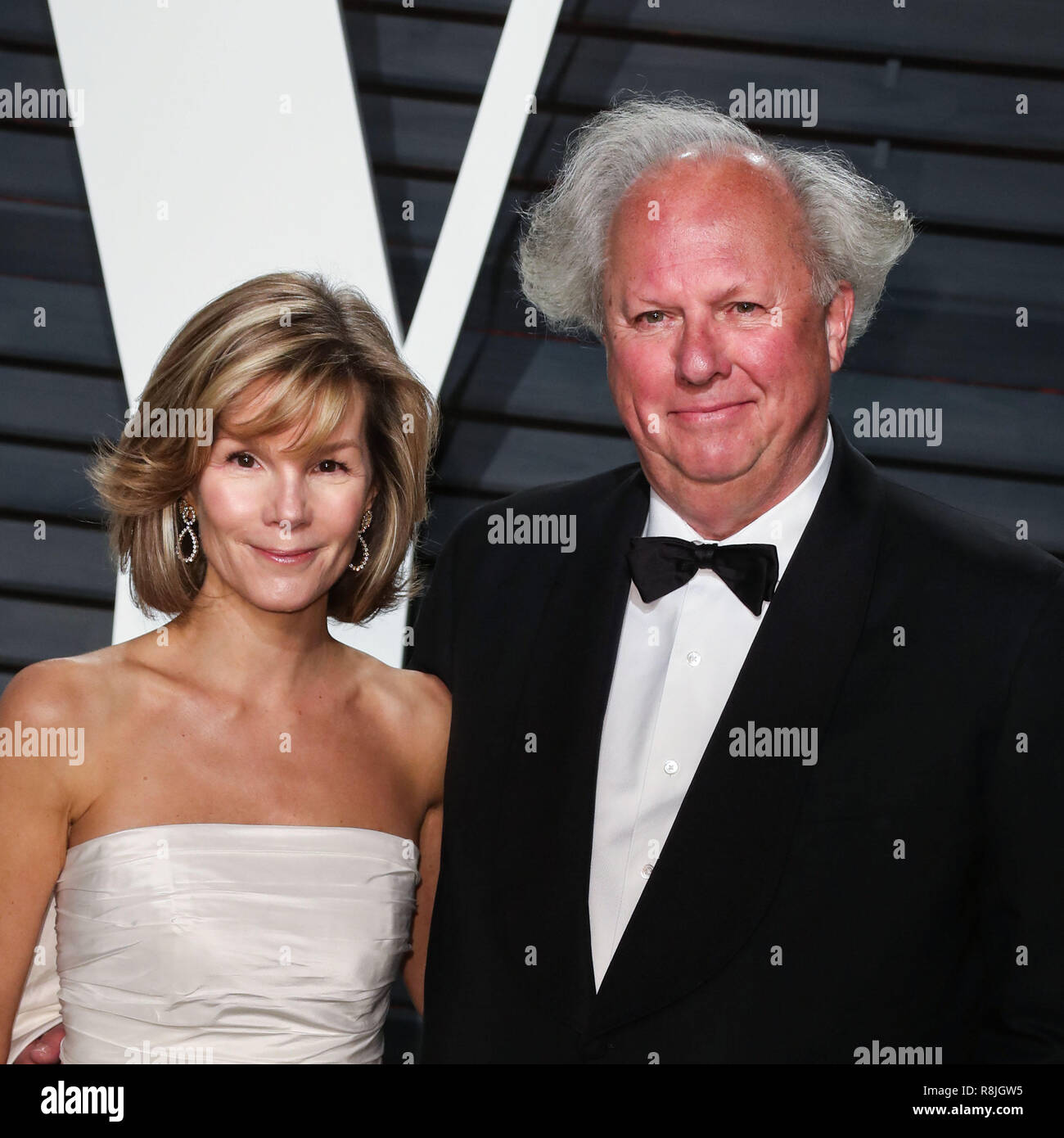 BEVERLY HILLS, LOS ANGELES, CA, USA - FEBRUARY 26: Graydon Carter, Anna ...