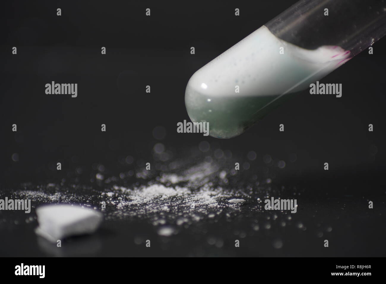 Medicine in various forms, as tablets, powder or liquid Stock Photo - Alamy