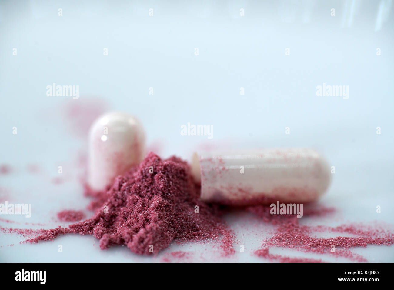 Medicine in various forms, as tablets, powder or liquid Stock Photo - Alamy