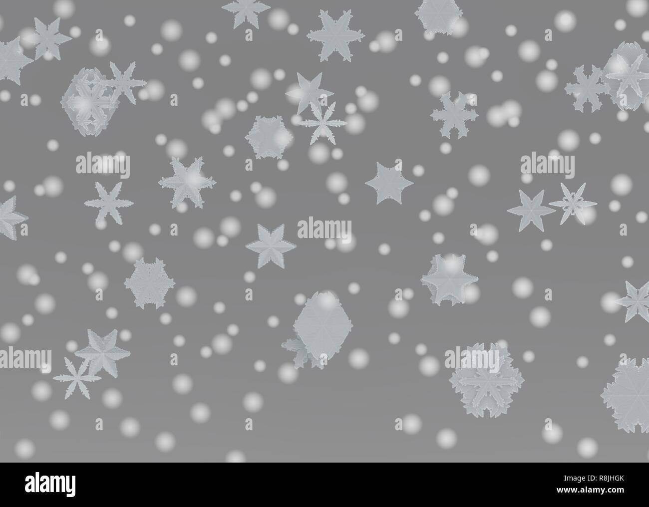 Christmas falling snow isolated background. Xmas snow flake pattern ...
