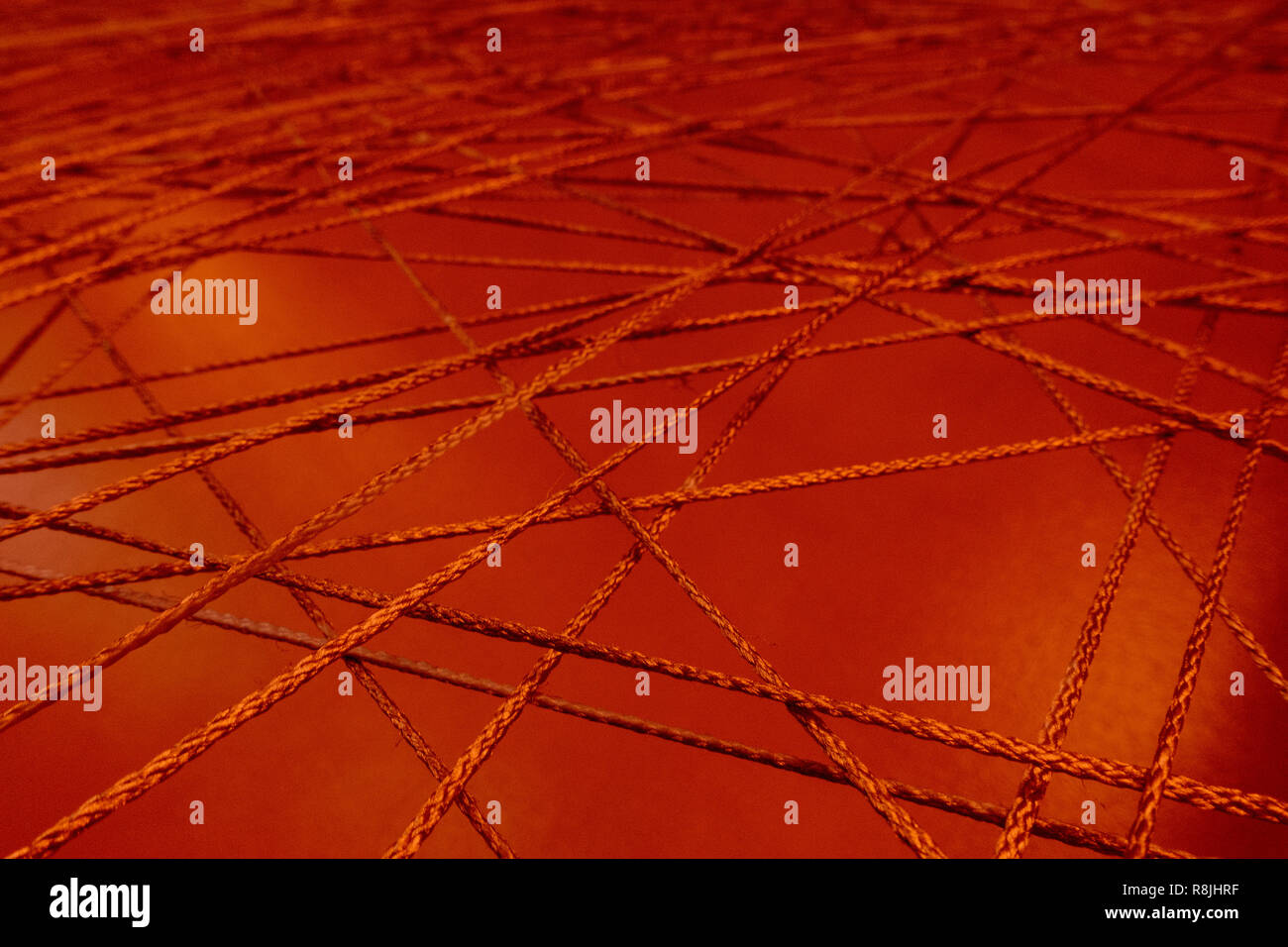 cross connecting ropes lines of data interaction web everything is ...