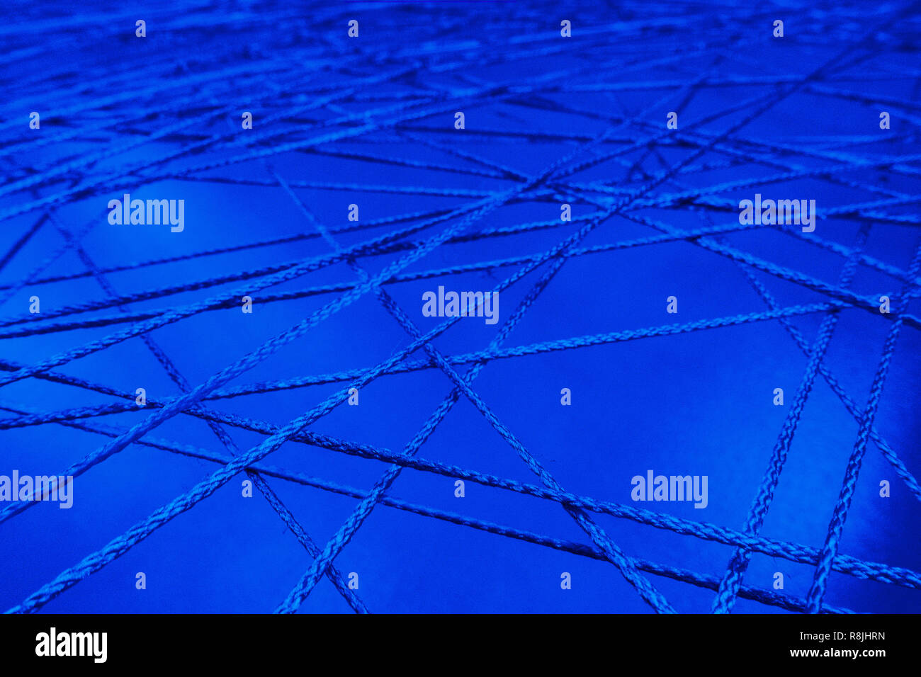 cross connecting ropes lines of data interaction web everything is ...