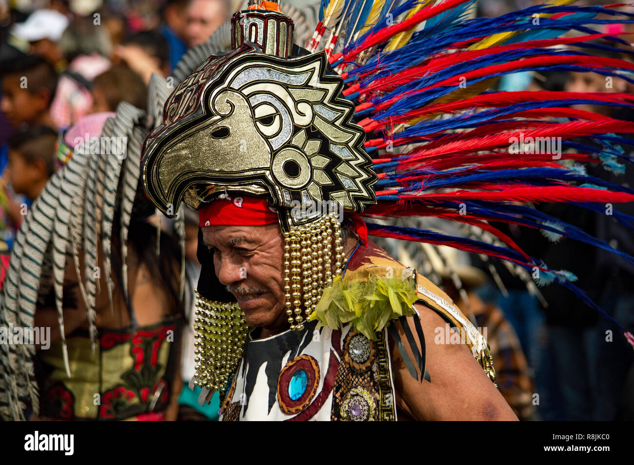 A Mexican man dancing at the Basilica of Our Lady of Guadalupe in ...