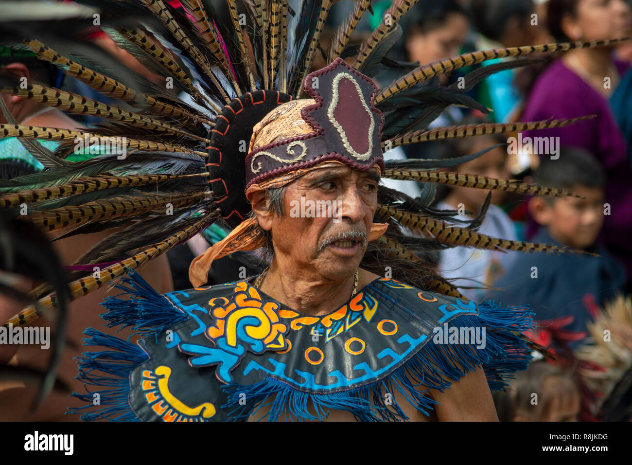 A Mexican man dancing at the Basilica of Our Lady of Guadalupe in ...