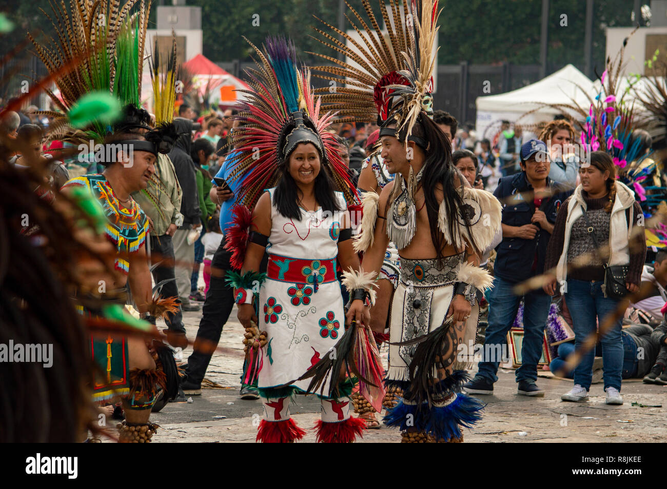 Mexicans dancing at the Basilica of Our Lady of Guadalupe in Mexico ...