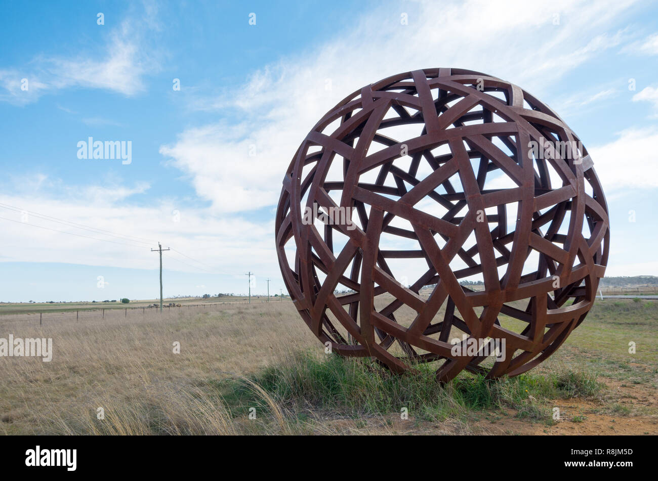 Cooma, Australia - 3rd November 2018: Snowy River Sphere created by ...
