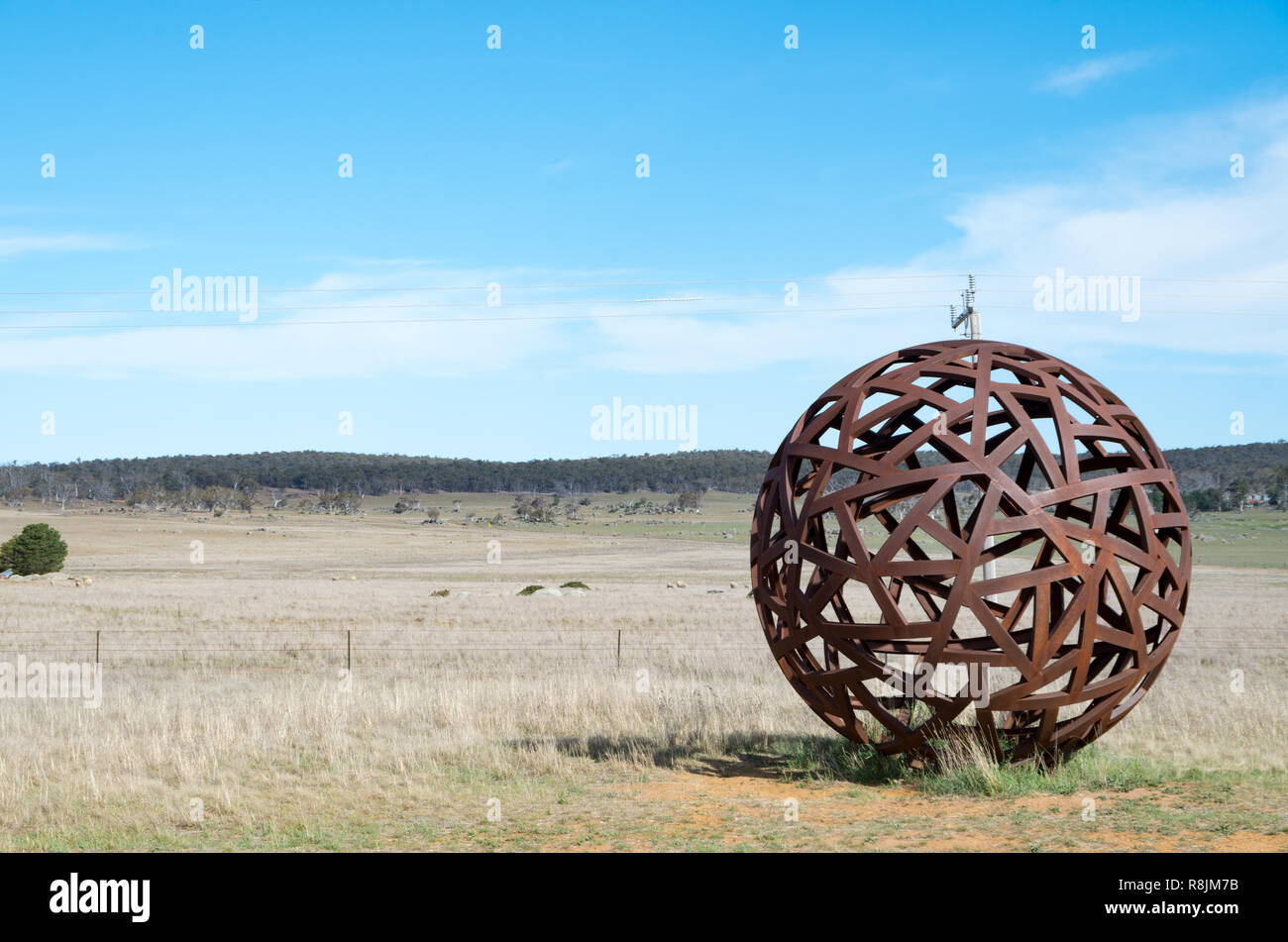 Cooma, Australia - 3rd November 2018: Snowy River Sphere created by ...