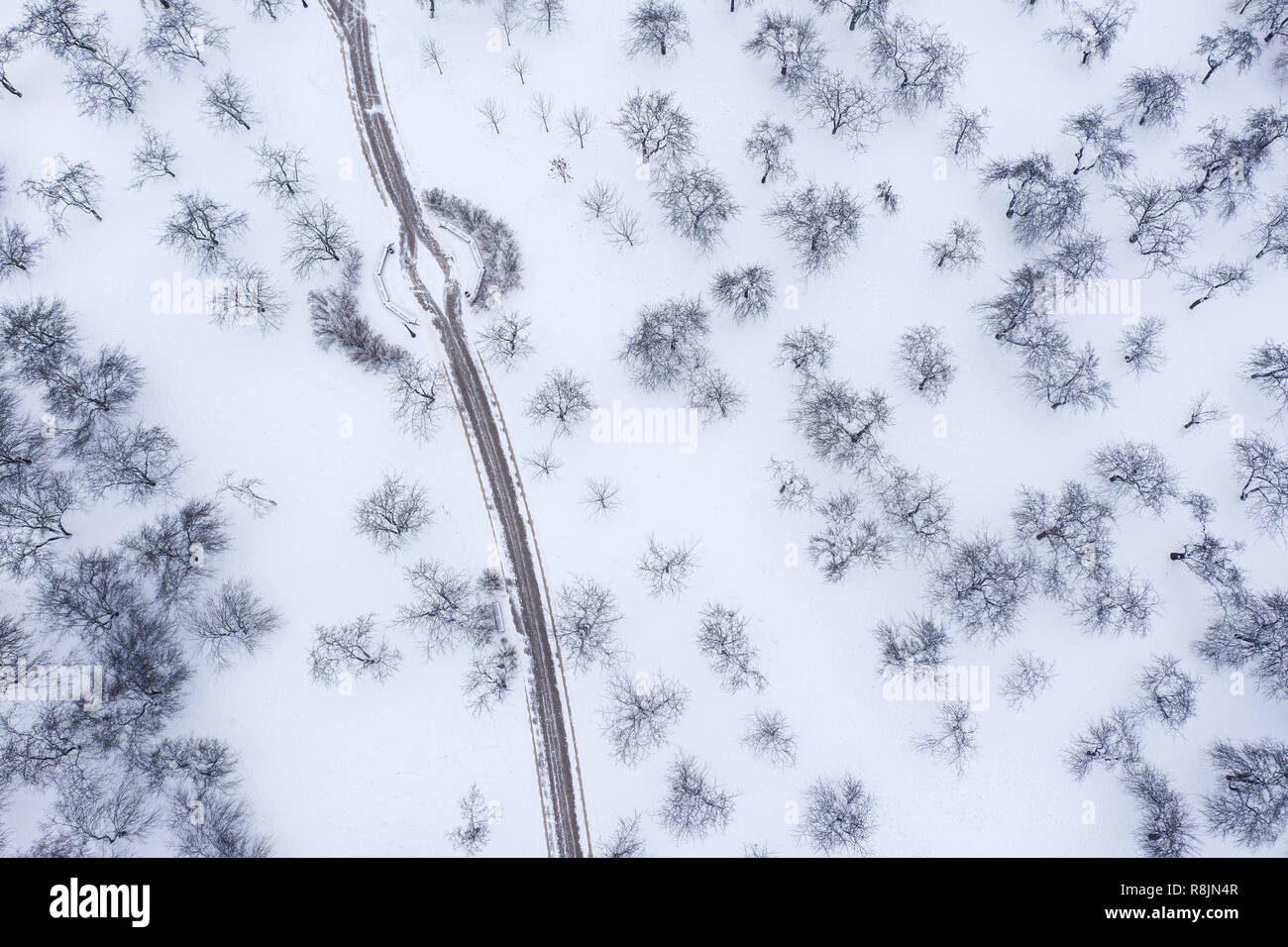 Footpath with snow hi-res stock photography and images - Alamy
