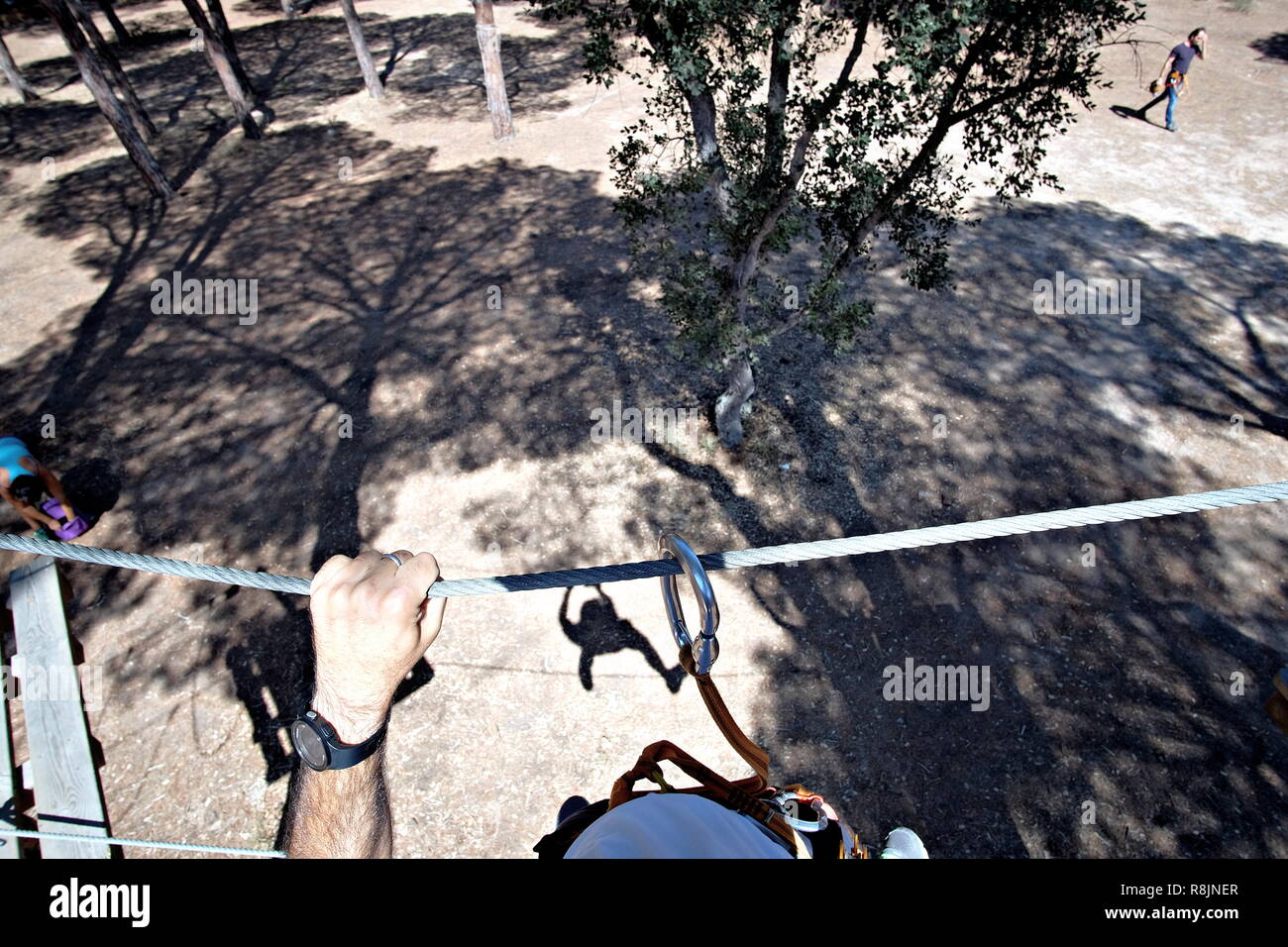 Rope adventure park hi-res stock photography and images - Alamy