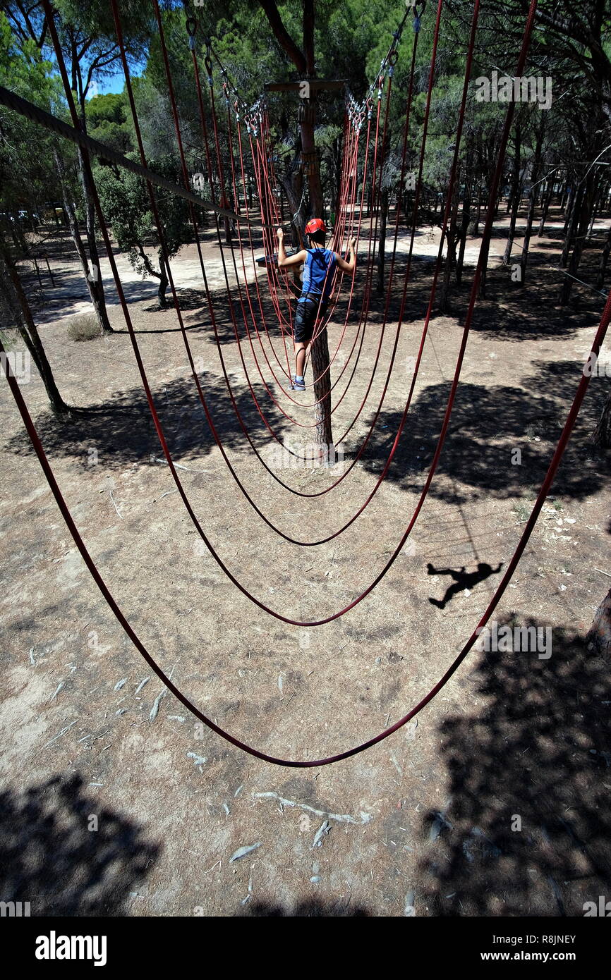 Aerial adventure playground hi-res stock photography and images - Alamy