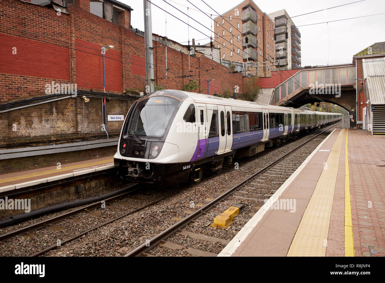 Crossrail train station hi-res stock photography and images - Alamy