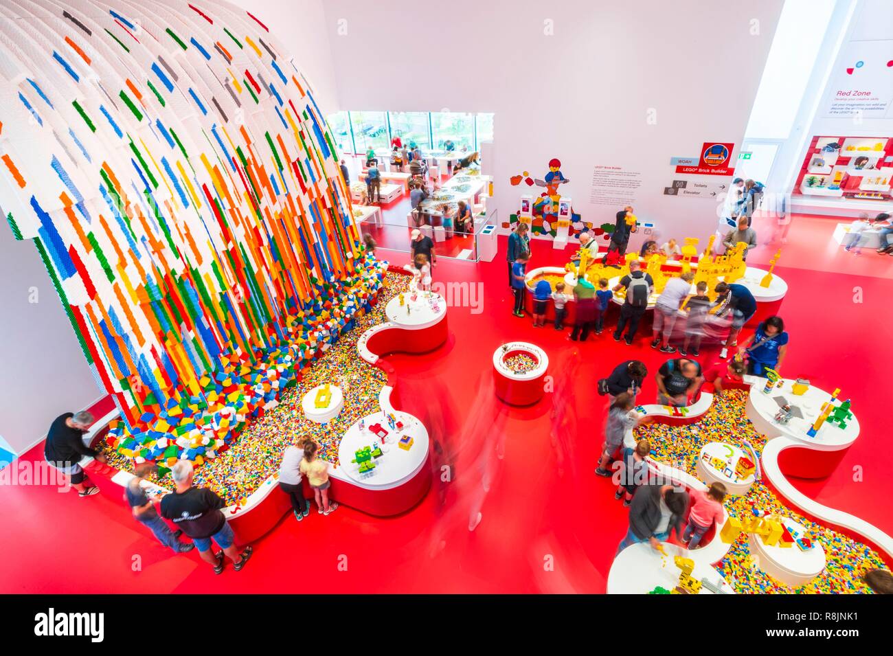 Denmark, Jutland, Billund, Lego® House is the Lego® experimental center ...