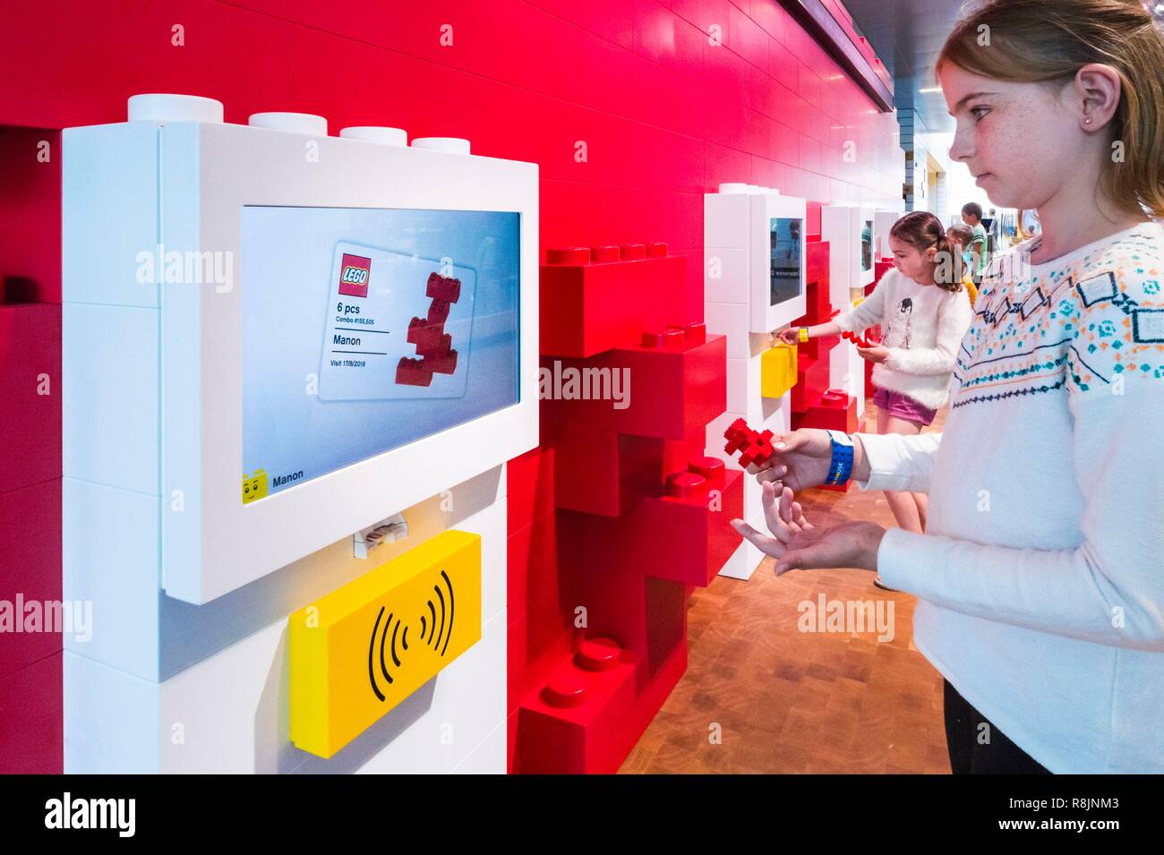 Denmark, Jutland, Billund, Lego® House is the Lego® experimental center ...