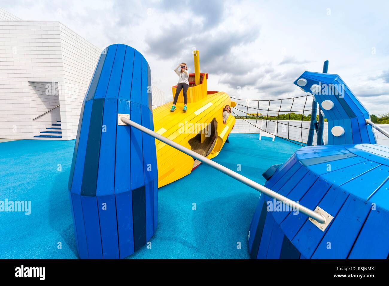 Denmark, Jutland, Billund, Lego® House is the Lego® experimental center ...