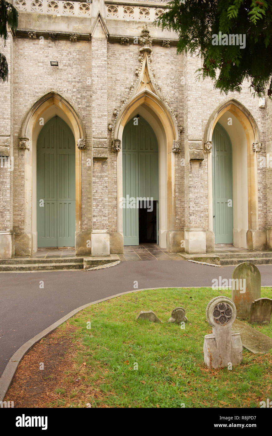 Detail of All Saint's Church in Marlow, Buckinghamshire, England Stock ...