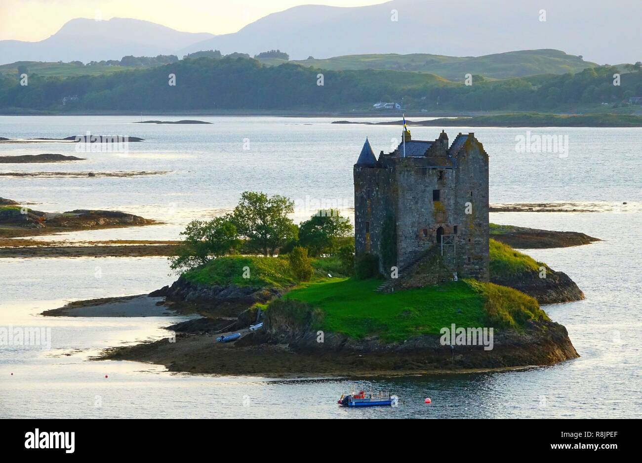 United Kingdom, Scotland, Appin, Stalker Castle Stock Photo - Alamy