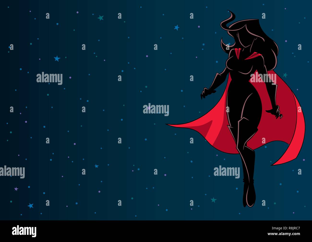 Female silhouette in front beautiful Stock Vector Images - Alamy