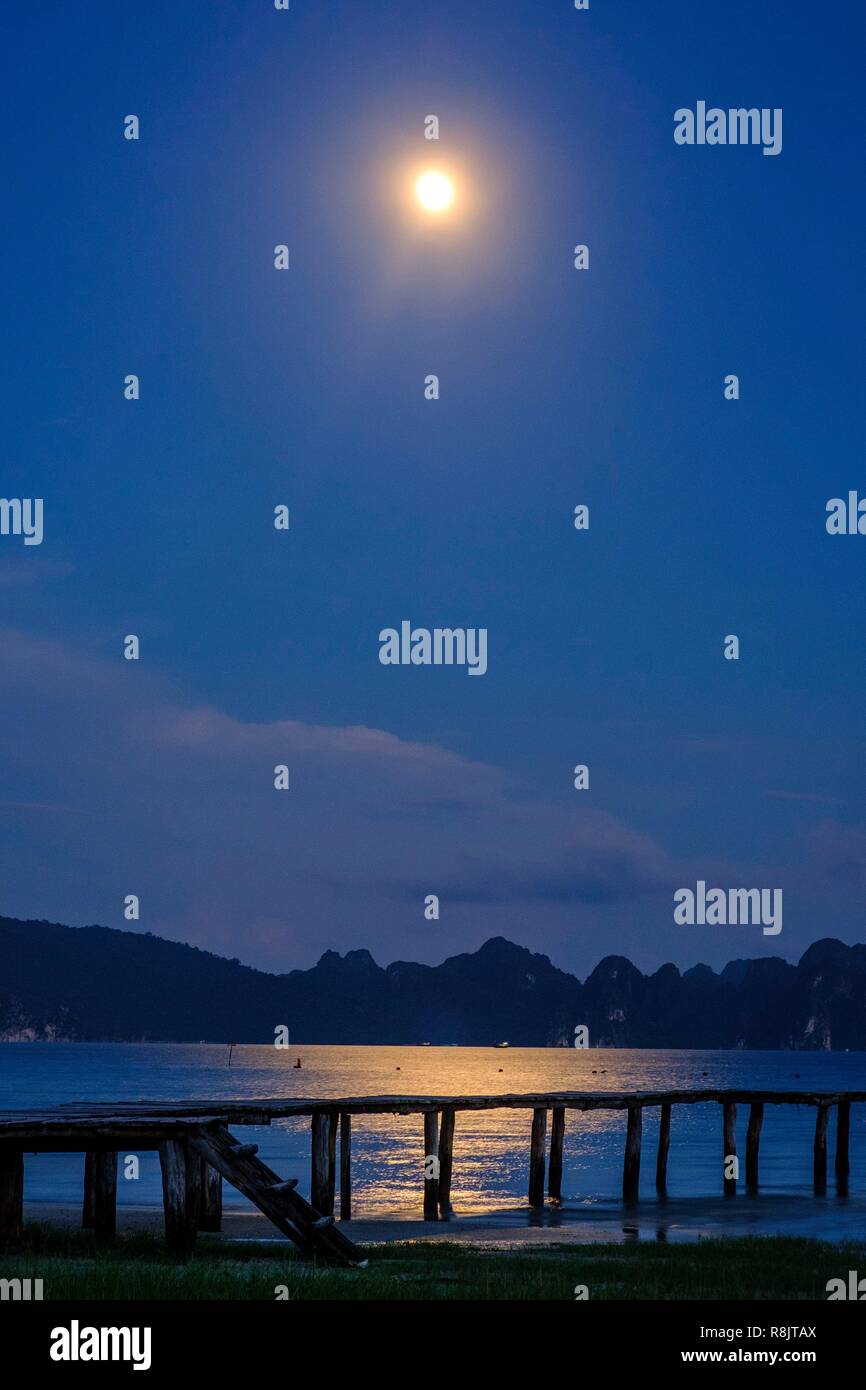 Vietnam, Ha Long bay listed as World Heritage by UNESCO, Van Don island ...