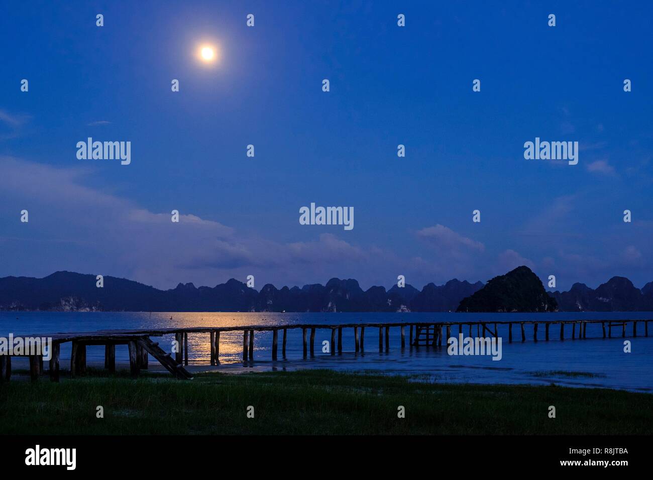 Vietnam, Ha Long bay listed as World Heritage by UNESCO, Van Don island ...