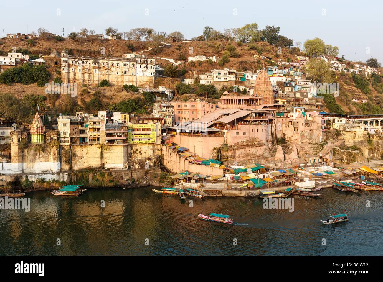 India, Madhya Pradesh, Omkareshwar, Shri Omkareshwar Jyotirlinga temple ... India, Madhya Pradesh, Omkareshwar, Shri Omkareshwar Jyotirlinga temple ...