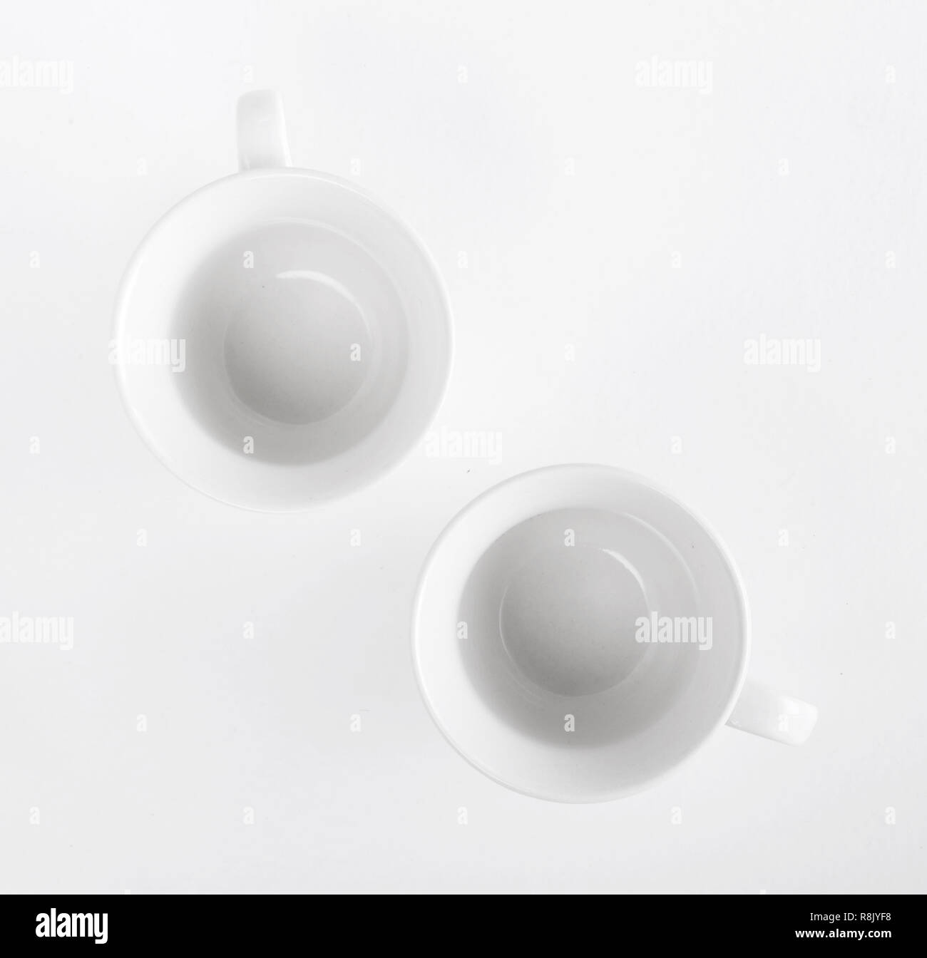 White Empty Tea Cup Isolated On White Background Stock Photo - Alamy