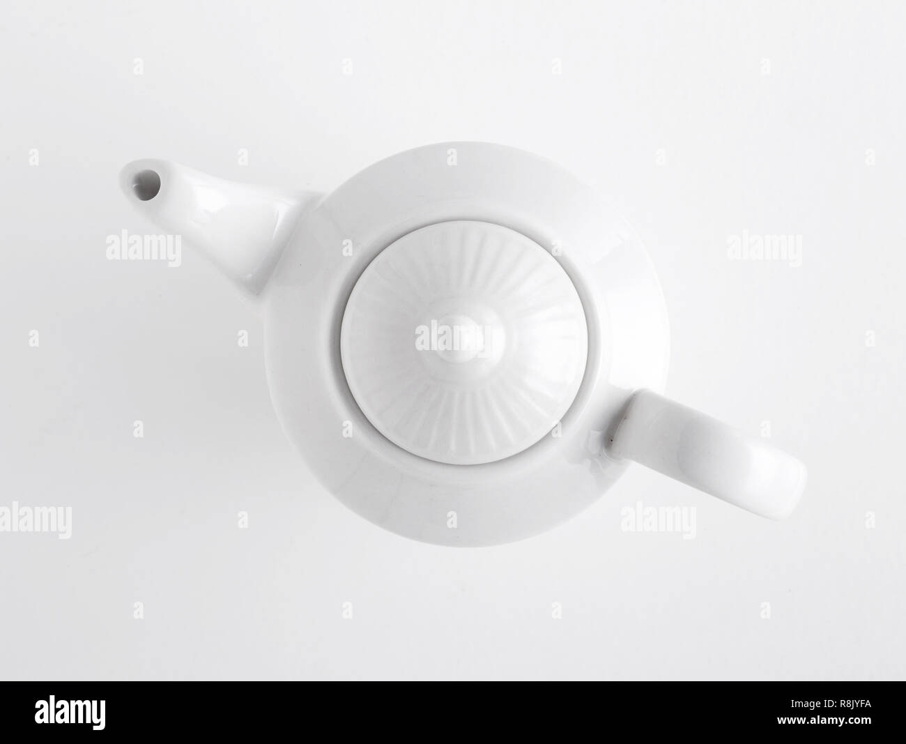 White Empty Teapot Isolated On White Background Stock Photo - Alamy