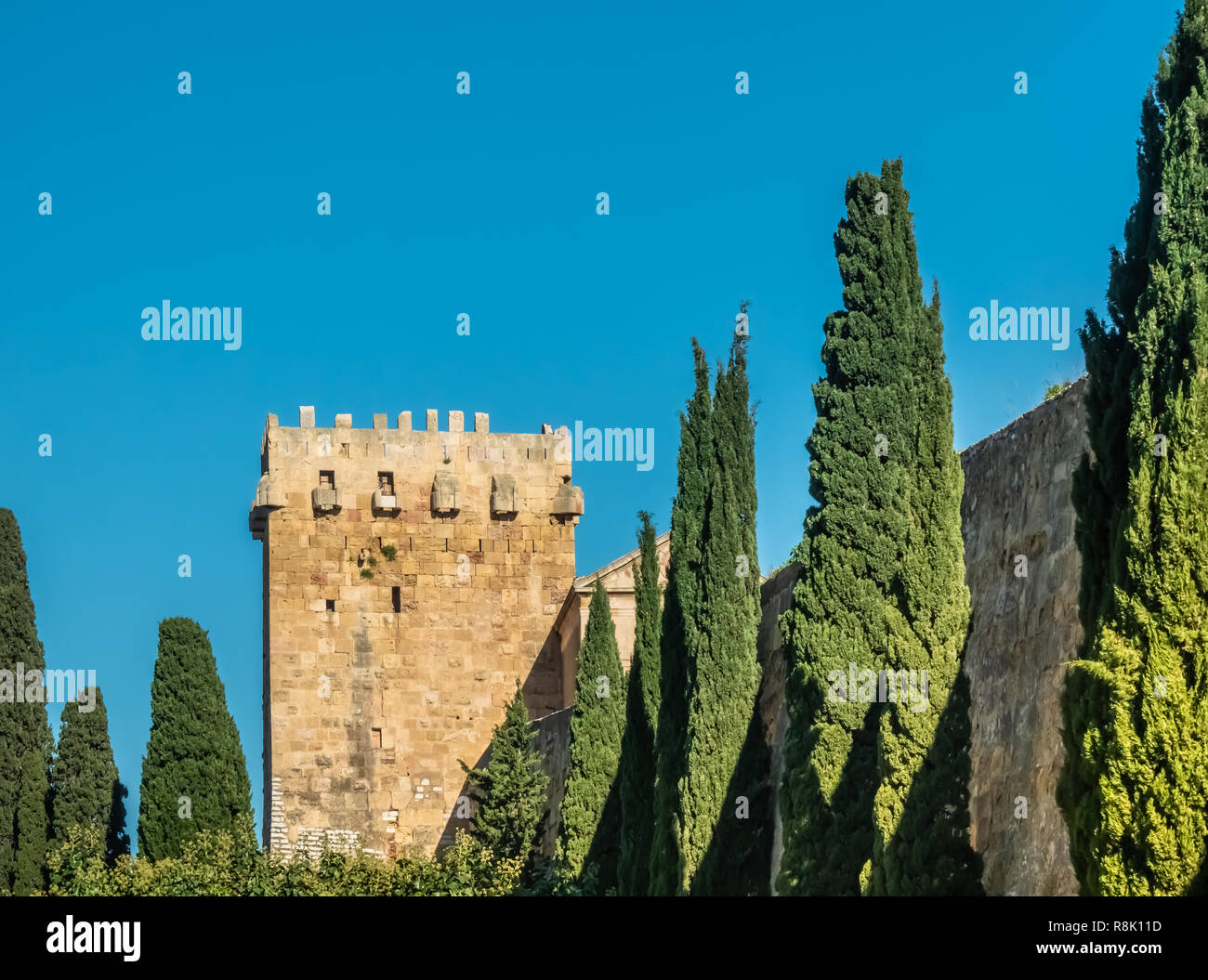 Ancient Roman city wall ruins within the Tarragona UNESCO World ...