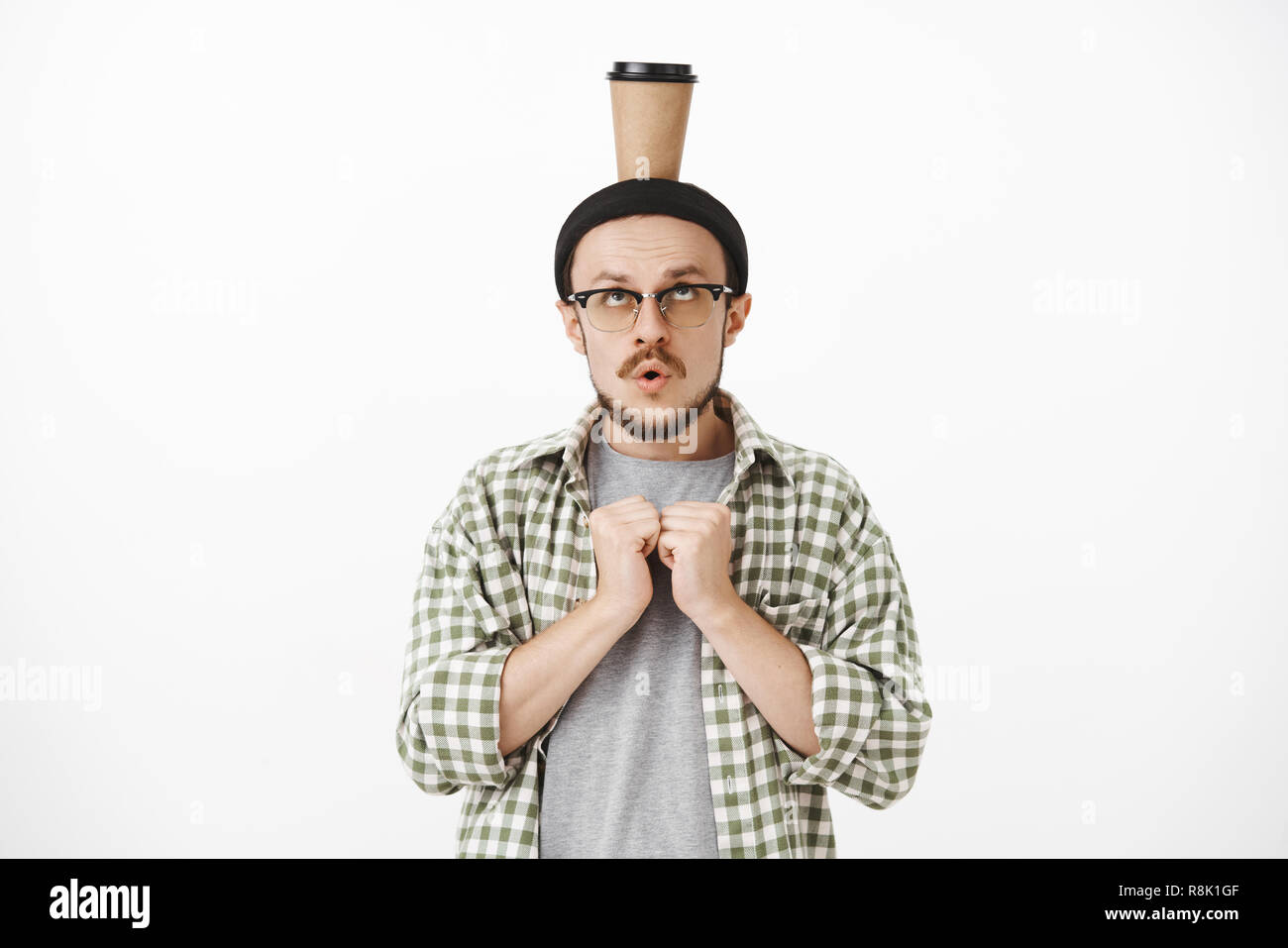 Male balancing head hi-res stock photography and images - Alamy