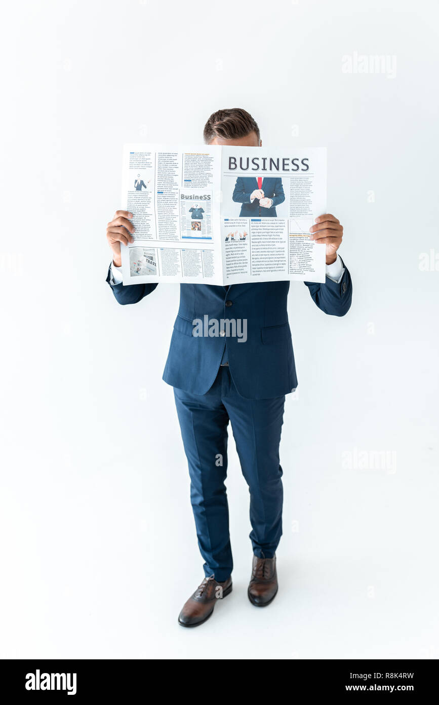 Newspaper covering face hi-res stock photography and images - Alamy