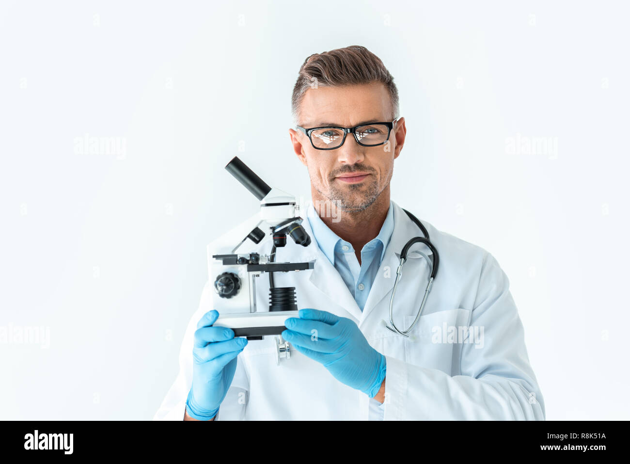 Handsome scientist looking camera hi-res stock photography and images ...