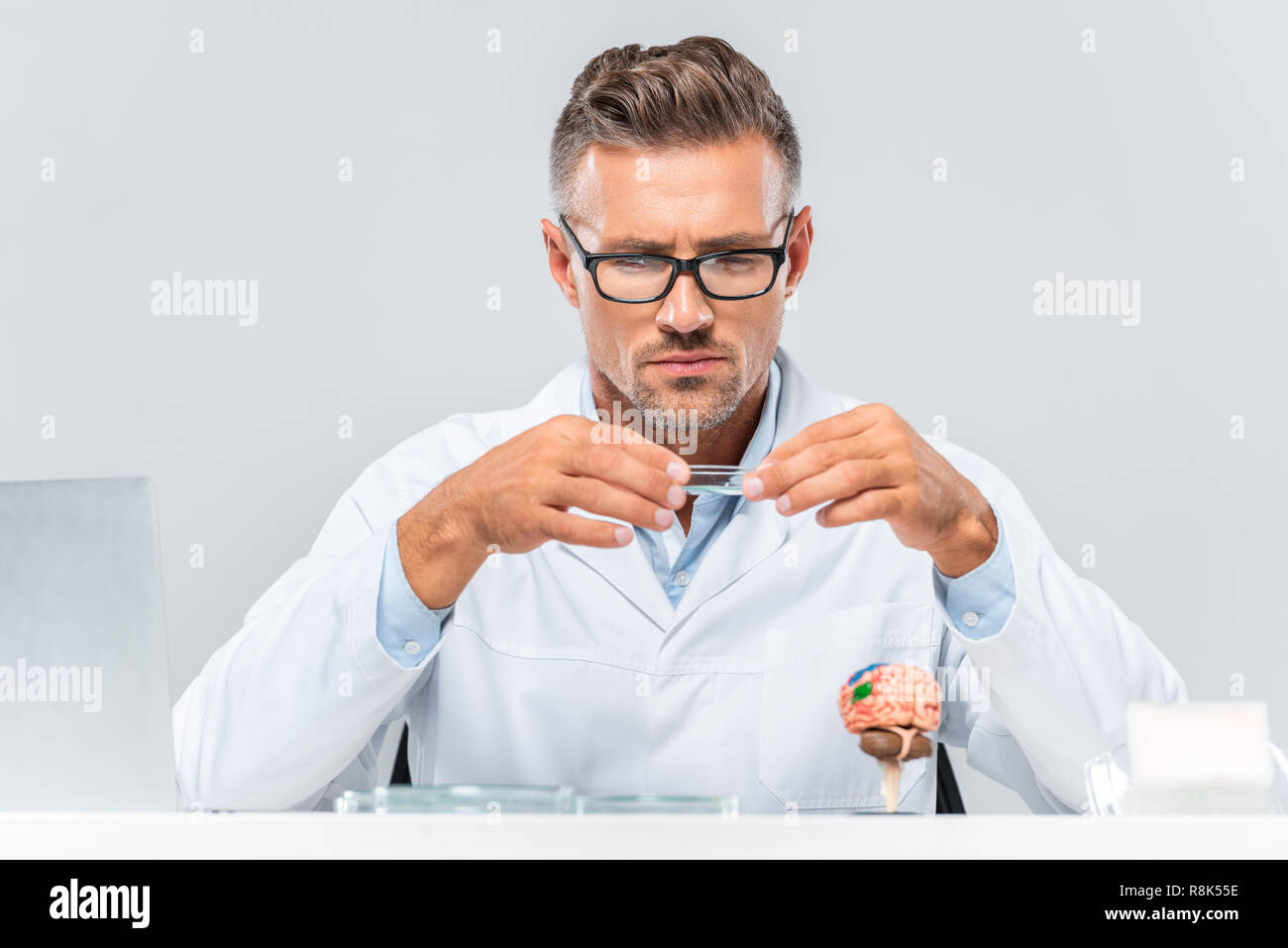 Handsome scientist hi-res stock photography and images - Alamy