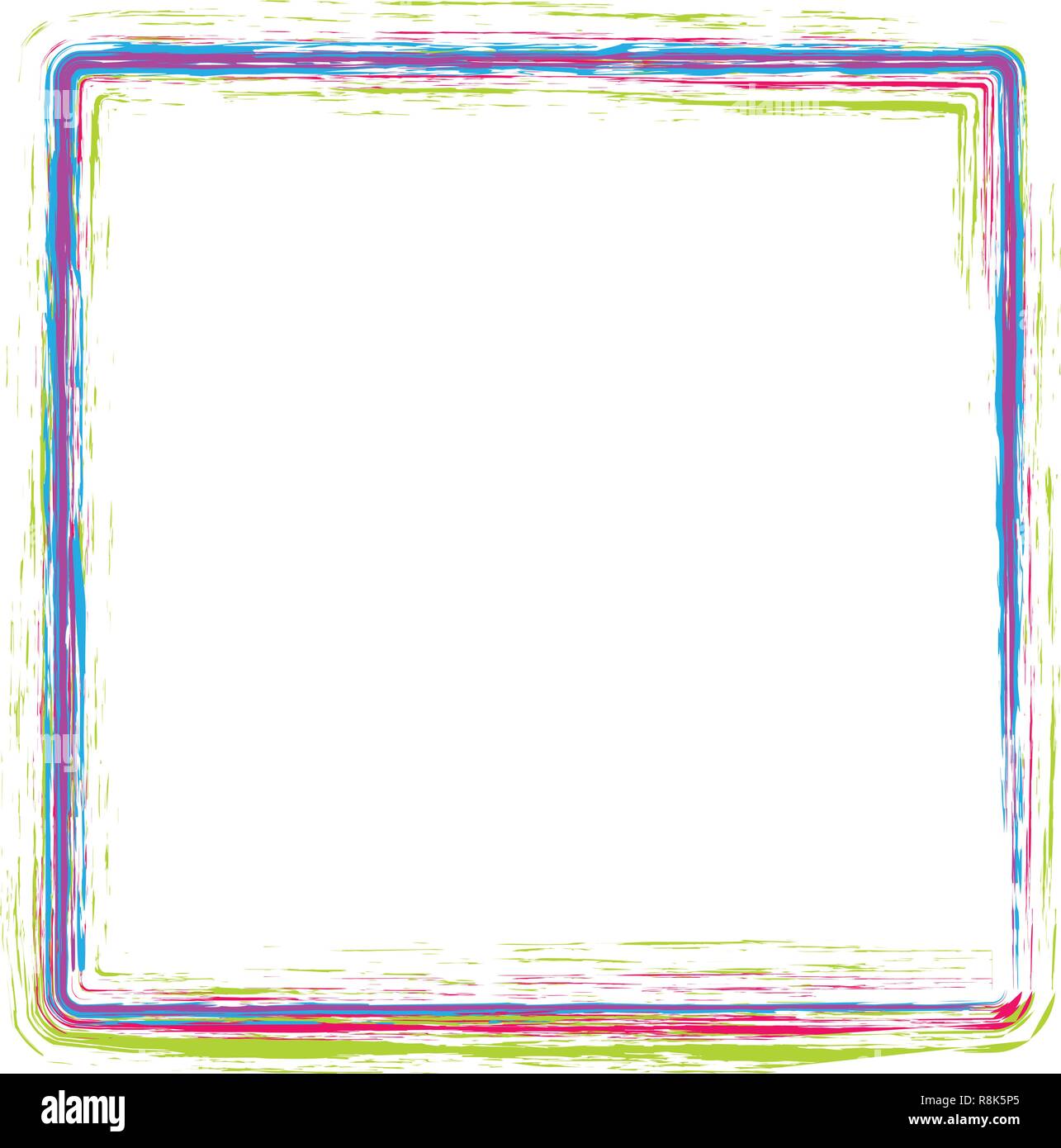 Colorful Grunge Border