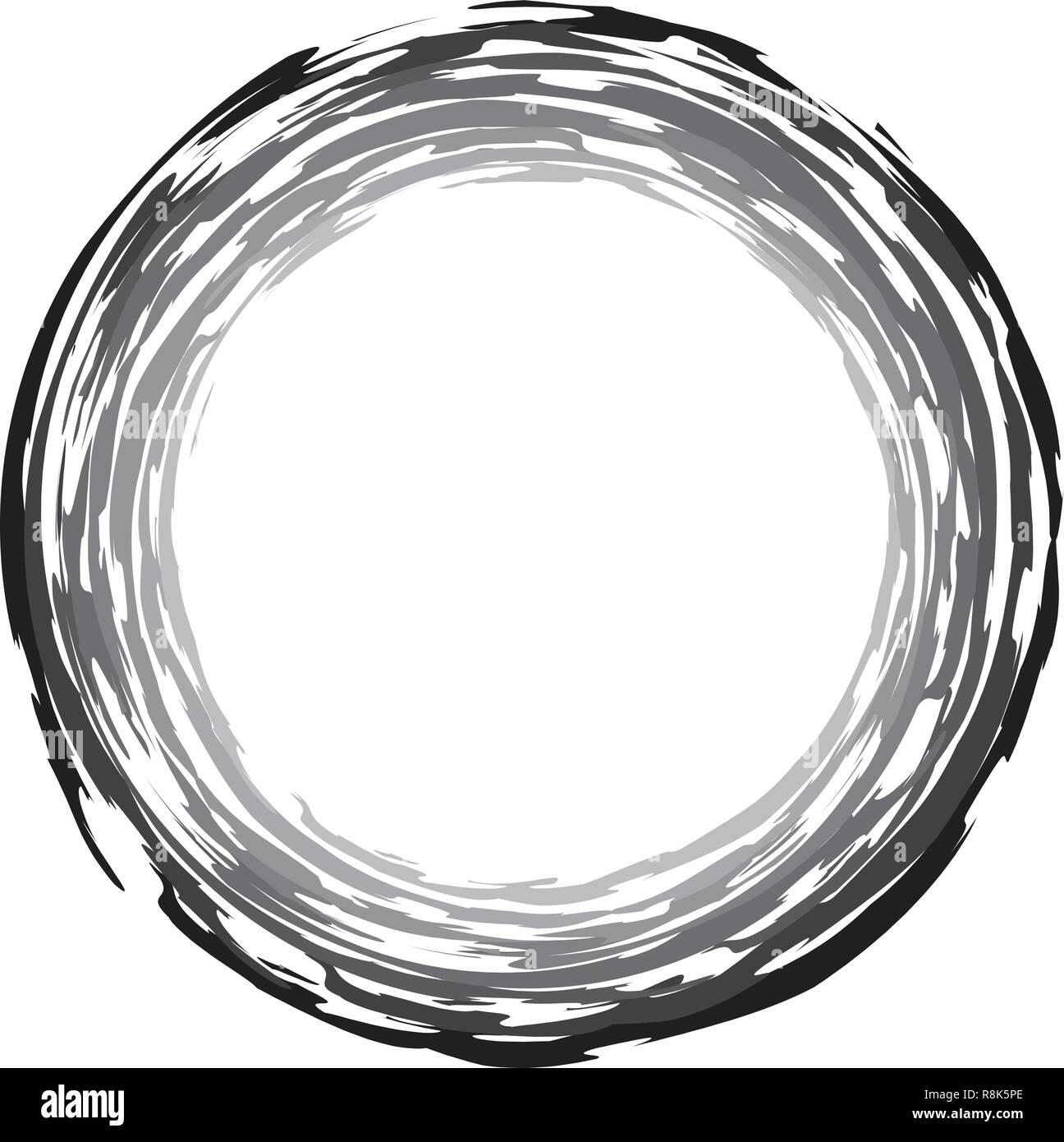 Round frame grunge textured Stock Vector Images - Alamy