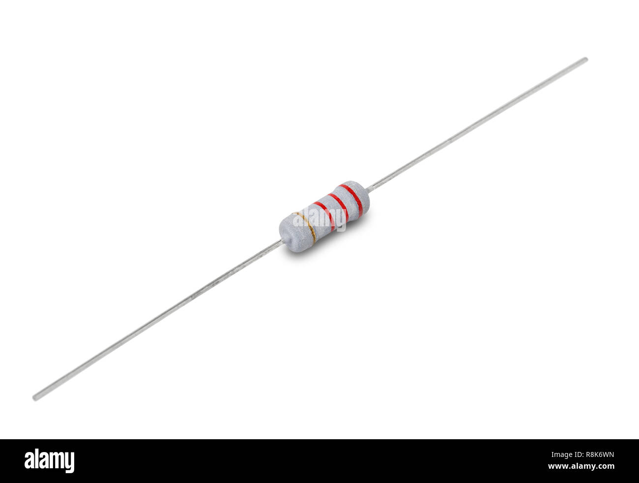 Resistor DC voltage on the white background macro Stock Photo - Alamy