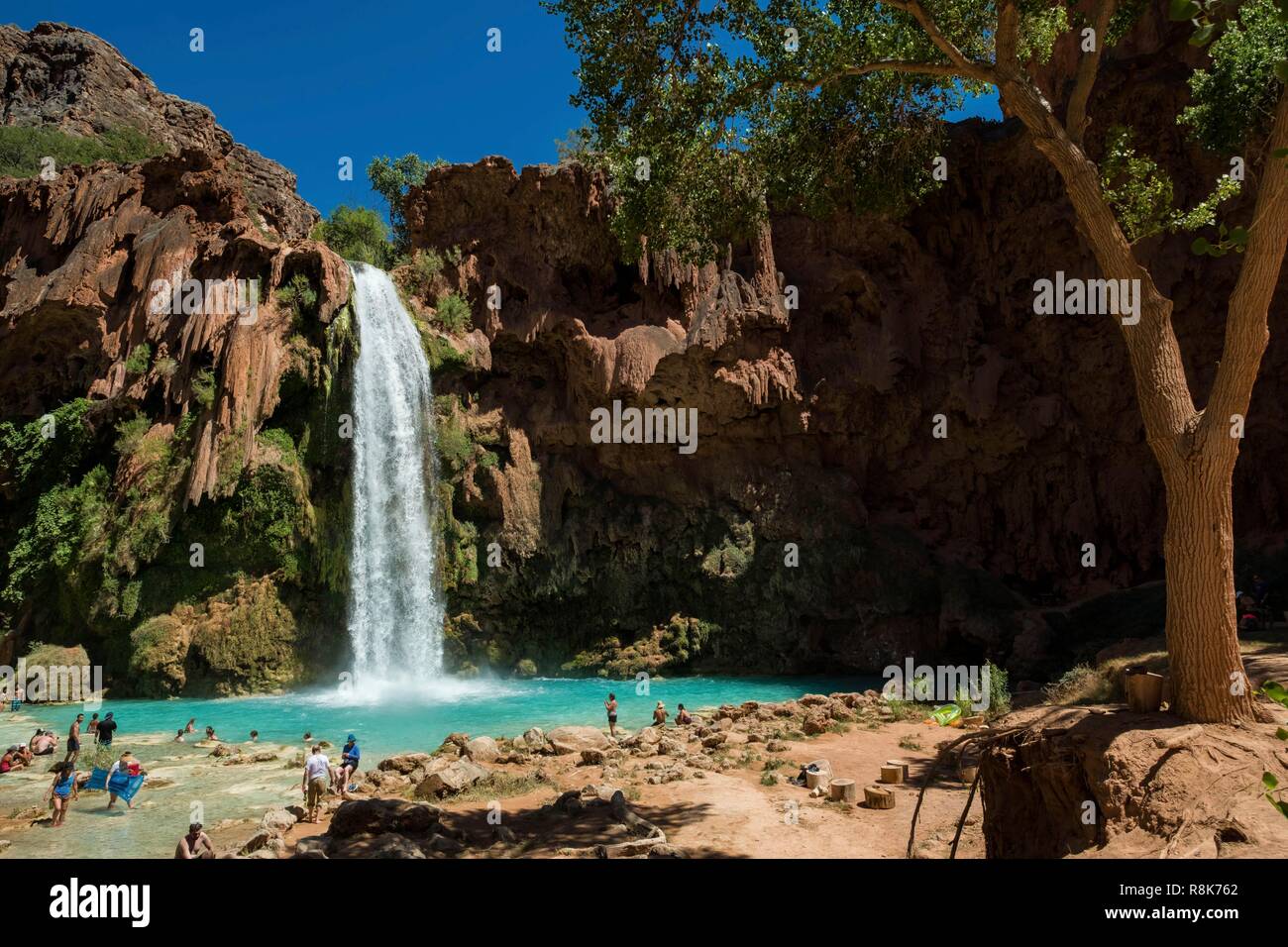 Havasu waterfalls erosion hi-res stock photography and images - Alamy