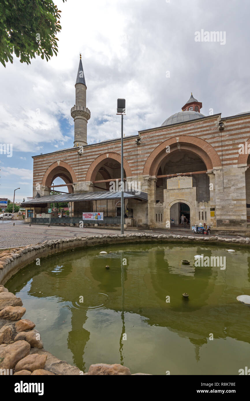 EDIRNE, TURKEY - MAY 26, 2018: Eski Camii Mosque in the center of city ...