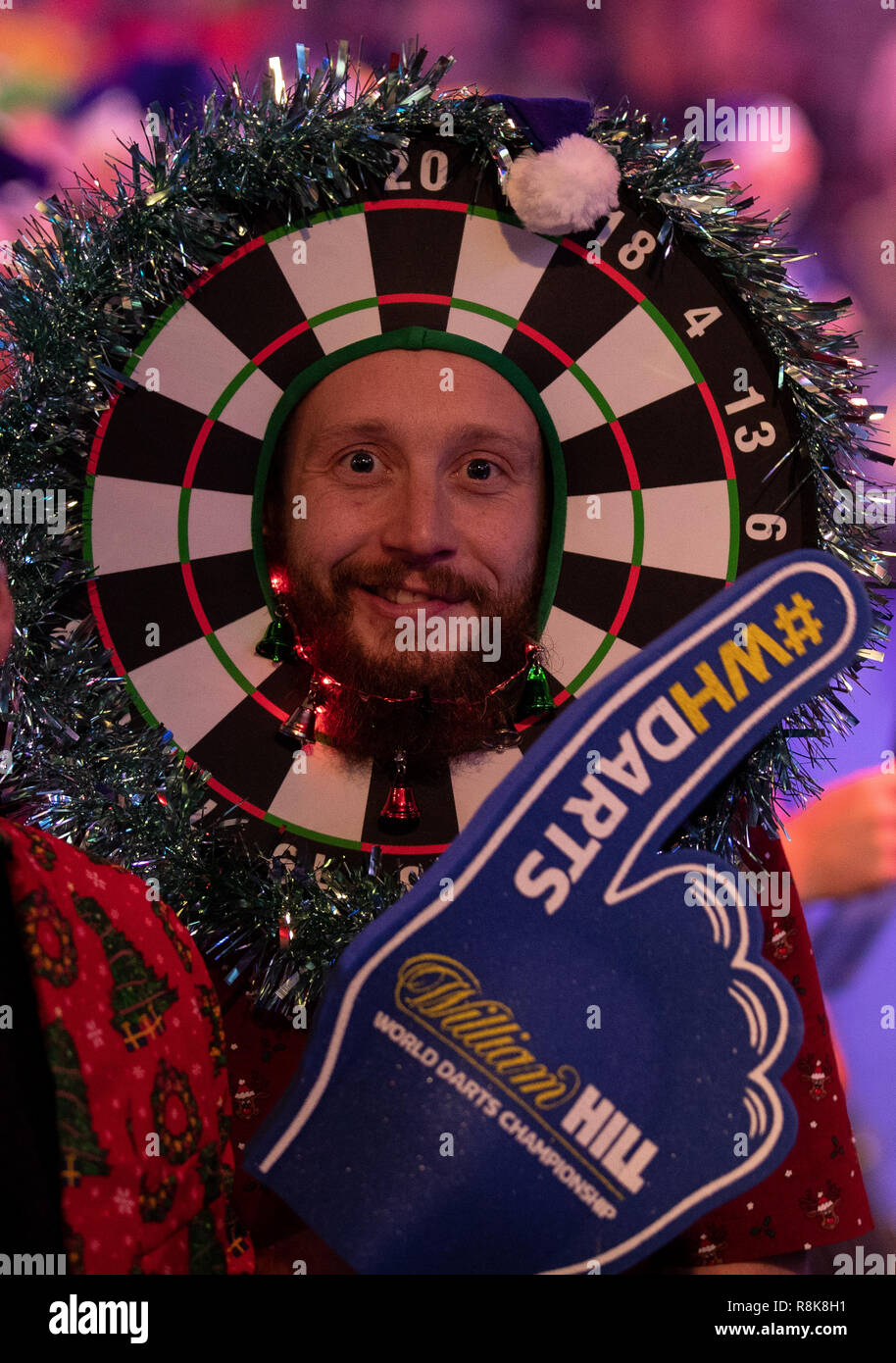 Darts fan during day four of the William Hill World Darts Championships ...