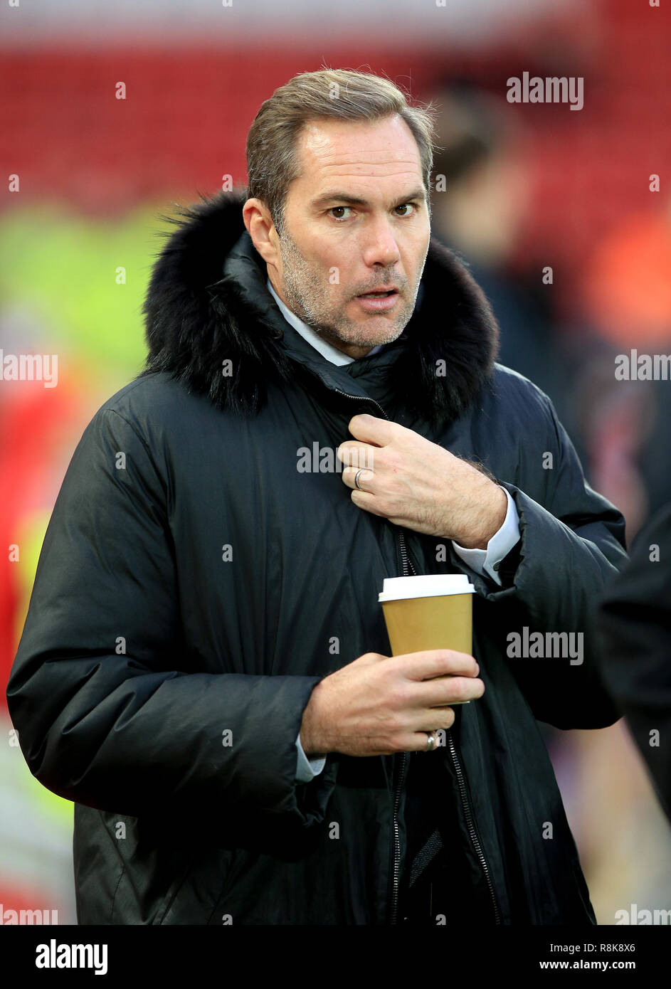 Jason McAteer pitchside before the Premier League match at Anfield ...
