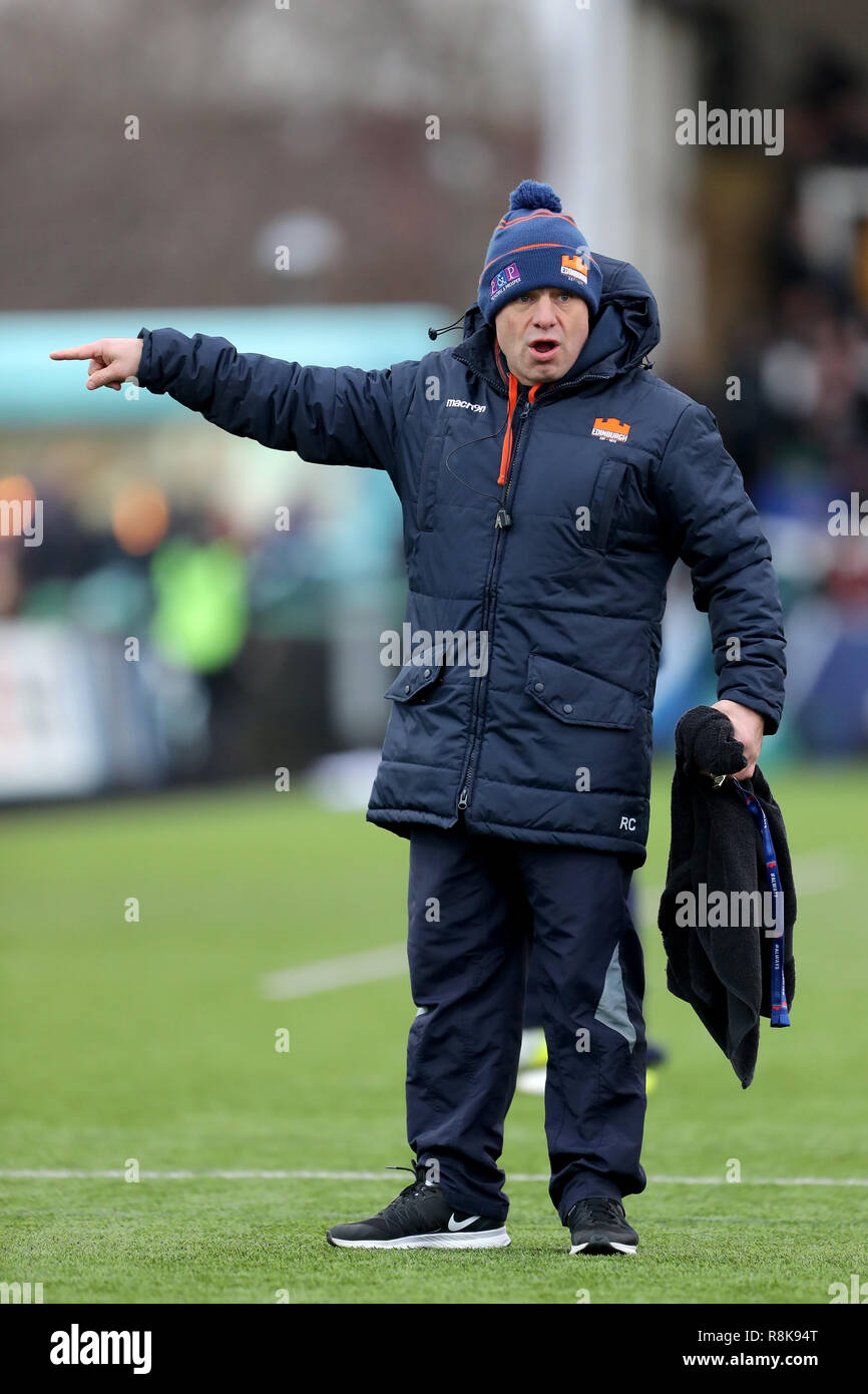 Edinburgh's director of rugby, Richard Cockerill before the Heineken ...