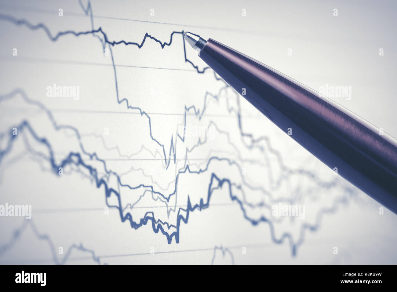 Financial graphs analysis Stock Photo - Alamy