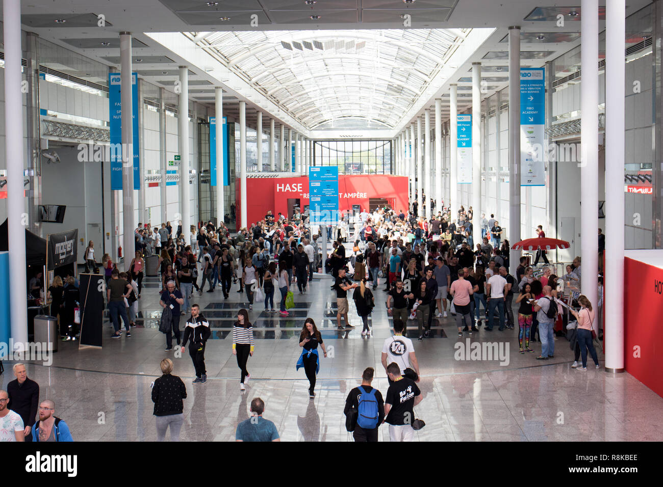 impressions of the visitors at the fibo 2018 in cologne germany and the ...