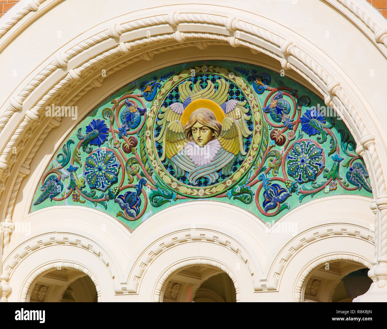 Sculpture of an Angel at the Russian Orthodox Cathedral of Nice, France ...