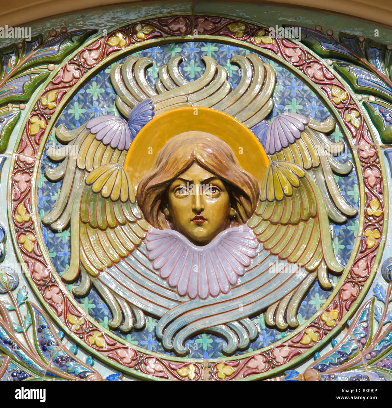 Sculpture of an Angel at the Russian Orthodox Cathedral of Nice, France ...