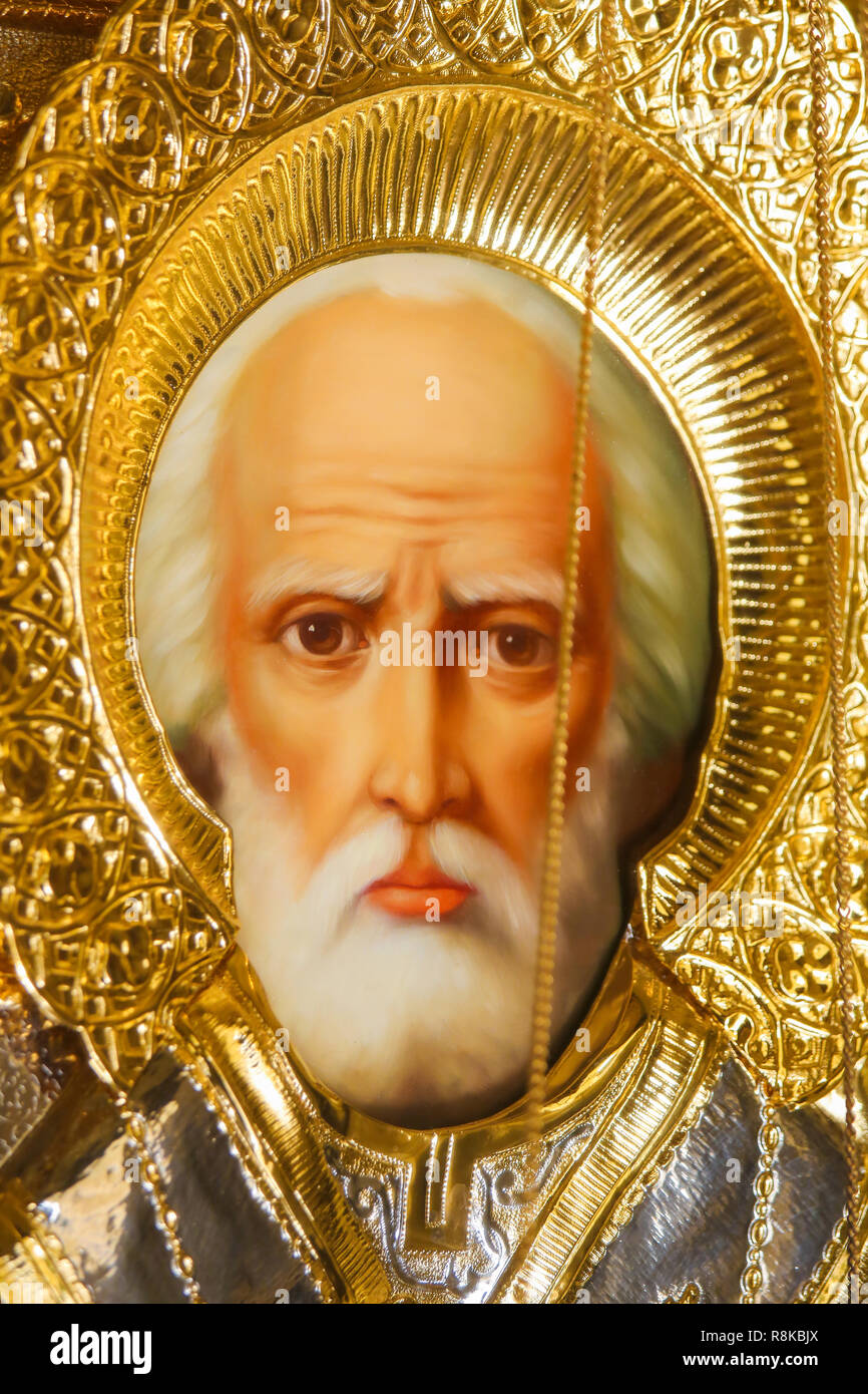 Icon of Saint Nicholas of Bari at the Russian Orthodox Cathedral in ...