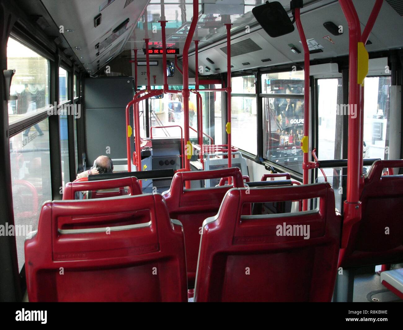 INTERIOR DE UN AUTOBUS. Location: INTERIOR. MADRID. SPAIN Stock Photo ...