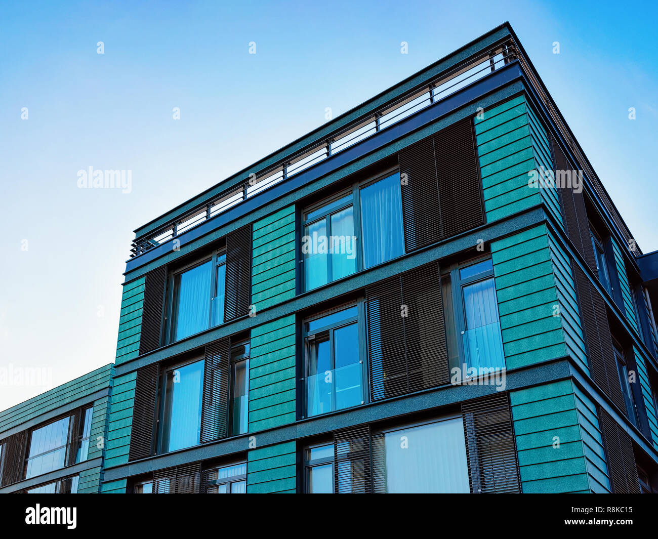Modern flat building exterior concept Stock Photo - Alamy