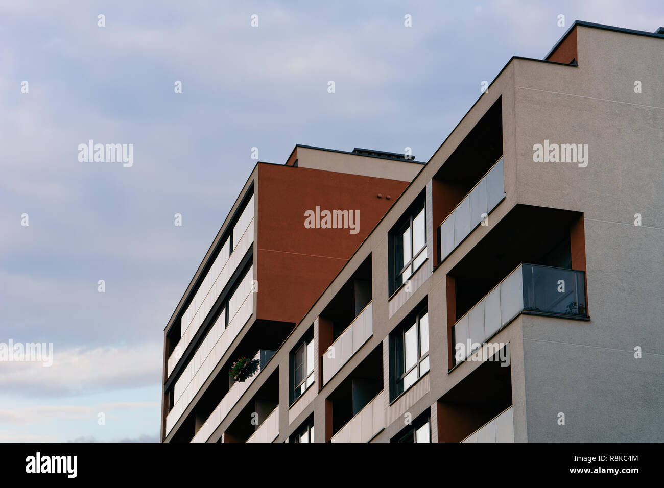 New luxury apartment building exterior concept Stock Photo - Alamy